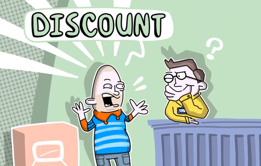 Gareth's comic: Discount | STAMMA