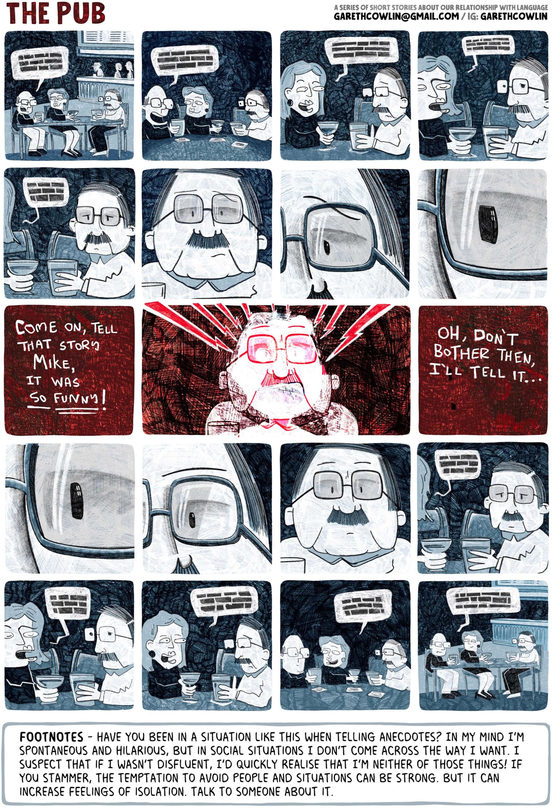 Gareth's comic: The Pub | STAMMA