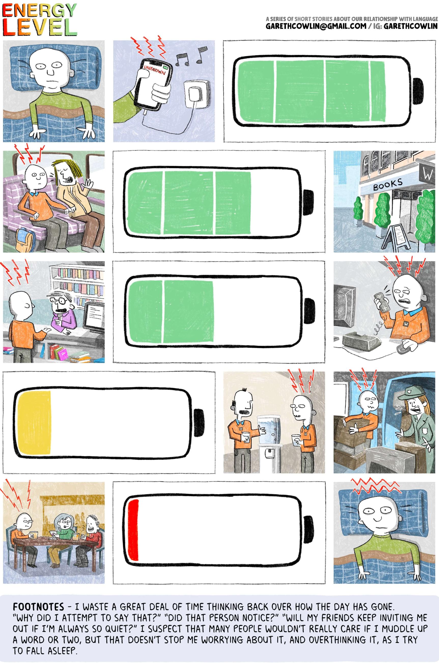 Gareth's comic: Energy level | STAMMA